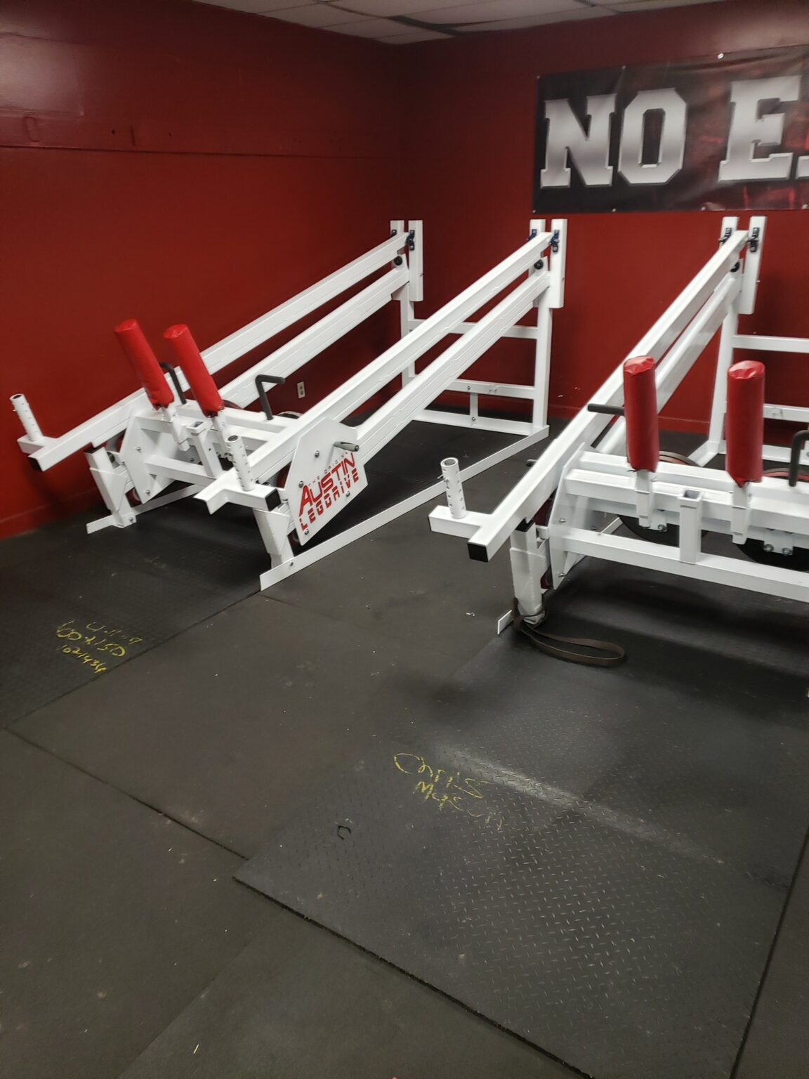 Austin Leg Drives & Sleds for leg strength training football